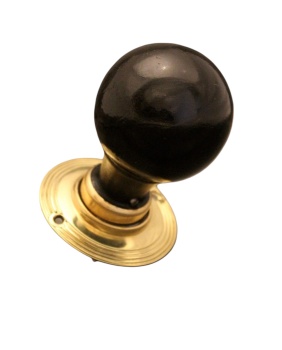Solid Ebonised Cromwell Door Knobs